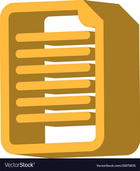 Document File Paper Text Icon Royalty Free Vector Image