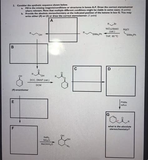 Solved 2 Consider The Synthetic Sequence Shown Below A
