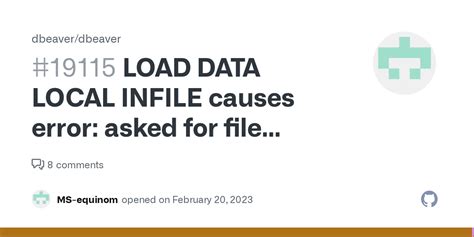 Load Data Local Infile Causes Error Asked For File Filnemae That