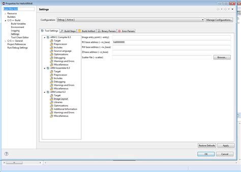 ds 5 external builder gnu make builder is not working arm