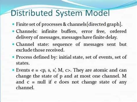 Seminar On Distributed Snapshots Determining Global States Of