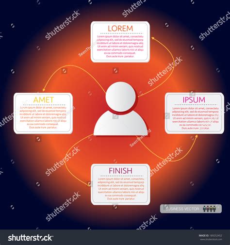 Business Vector Flow Chart Organization Chart Stock Vector Royalty Free Shutterstock