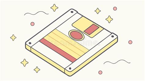 Retro Floppy Disk Data Storage Vector Illustration Vintage Technology Vector Design Generative