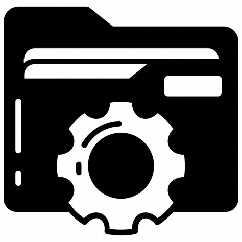 data management storing storage folder managing portfolio icon