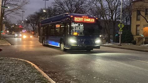 Pace 2020 New Flyer Xd40 Bus 20419 On Rt 313 St Charles Credit To Erin