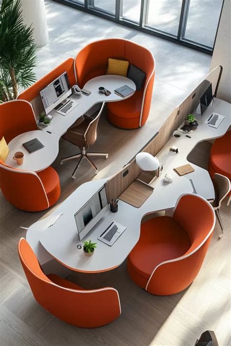 Flexible Pod Layout In 2025 Office Layout Office Interior Design