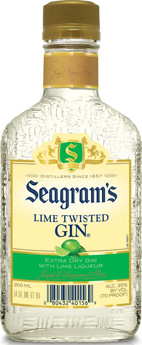 Seagrams Lime Twist Gin 200ml Irondequoit Liquor