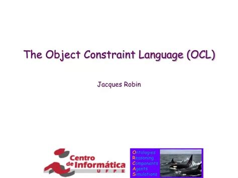 Ppt The Object Constraint Language Ocl Powerpoint Presentation