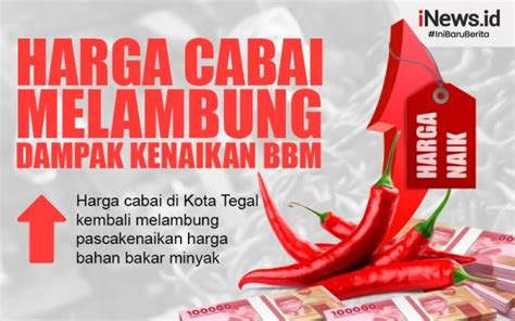 Infografis Harga Cabai Di Tegal Melambung Dampak Kenaikan BBM