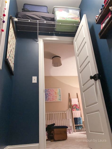 Diy Nursery Closet Shelving System Homespun By Laura