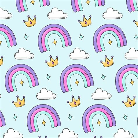 Free Vector Candy Pastel Color Pattern Design