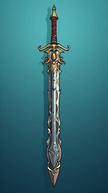 A Magical Mystical Sword Premium AI Generated Image