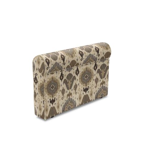 Lovesac Roll Arm Side Cover Natural Ikat Velvet Cstm