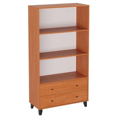 ᐉ Шафа книжкова з ящиками Компаніт КШ 26 90х40х170 см Вільха • Краща ціна в Києві Україні