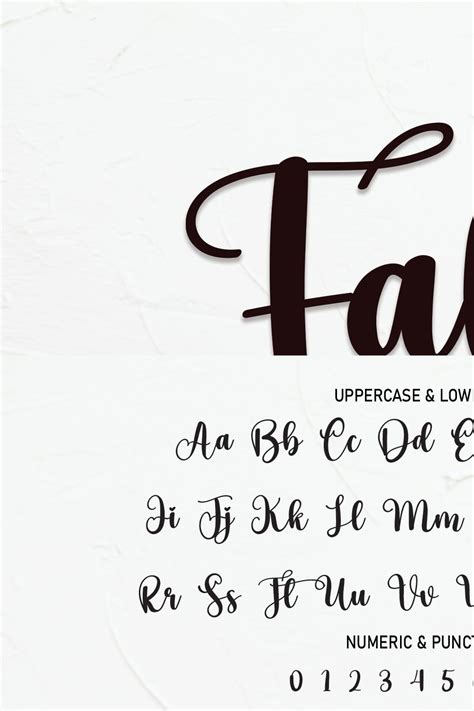 Fall Script Font Masterbundles