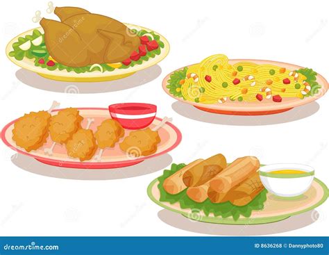 International Cusine Stock Illustration Illustration Of Isolated 8636268