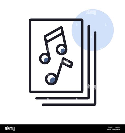 Music Book With Musical Notes Vector Icon Stock Vector Image Art Alamy