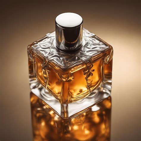 Premium Ai Image A Man Perfume Bottle With Amber Color Unique Caps