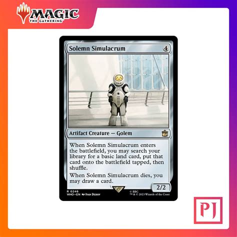 [mtg] Solemn Simulacrum [who] [artifact] [rare] [normal] [eng] การ์ดเม