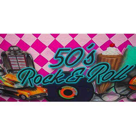 Large Rock And Roll Backdrop Hire Feel Good Events Melbourne