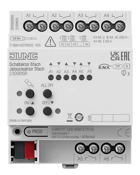 Knx Switch Actuator 6 Gang Knx Blinds Actuator 3 Gang Rail Mounting