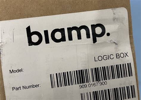 Biamp Logic Box Programmable Inputsoutputs For Control Of Audia And