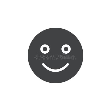 Happy Face Emoji Icon Simple Vector Symbol Stock Vector Illustration