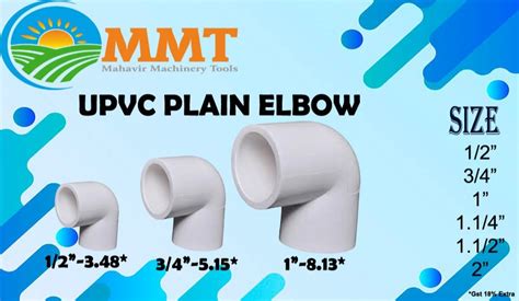 MMT UPVC Pipe Fittings Plumbing At 3 Piece In Ahmedabad ID