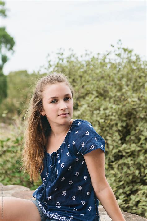 Portrait Of A Natural Teenage Girl By Stocksy Contributor Gillian