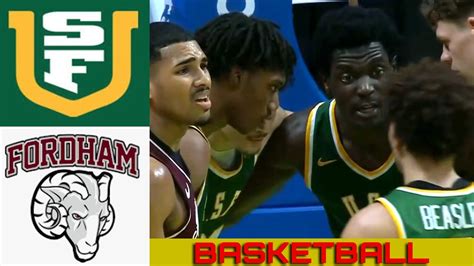 San Francisco Vs Fordham Basketball Game Full Highlights 2024 Youtube