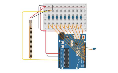 Circuit Design Sensor Flex Tinkercad