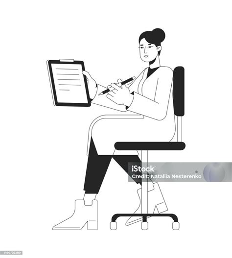 환자 Bw 개념 벡터 스팟 일러스트레이션을 만날 준비가 된 의사 2차 도형에 대한 스톡 벡터 아트 및 기타 이미지 2차 도형 개념 건강관리와 의술 Istock