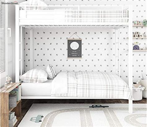 Buy Pilio Metal Bunk Bed White At 52 Off Online Wooden Street