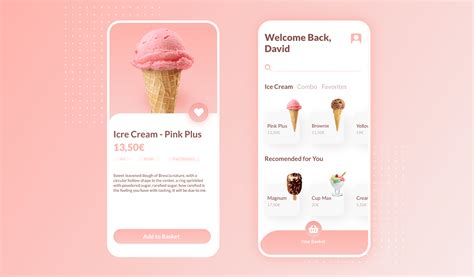 Ice Cream App Ui Design On Behance