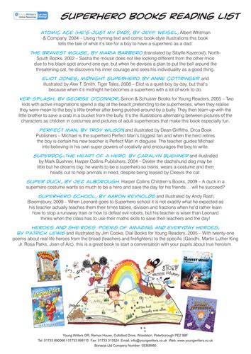 Superhero Stories Activity Extension Pack Teaching Resources