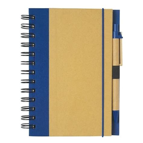 Eco Friendly 5 X 7 Spiral Notebook And Pen Recycled Notebook