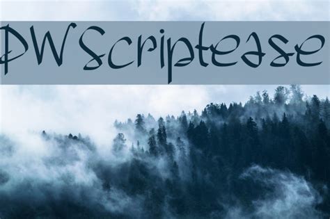 PWScriptease Font FFonts Net