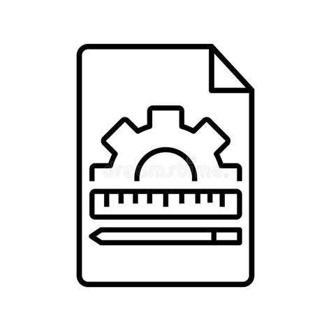 Technical Documentation Icon Vector Manual Illustration Sign