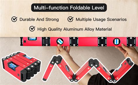 28 Inch Foldable Level Multi Function Folding Level Magnetic Level