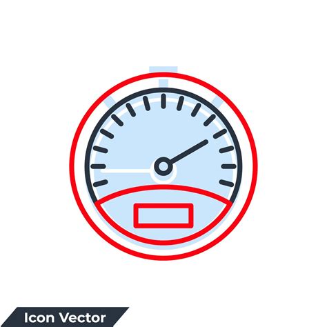 Illustration Vectorielle Du Logo De Licône Du Compteur De Vitesse