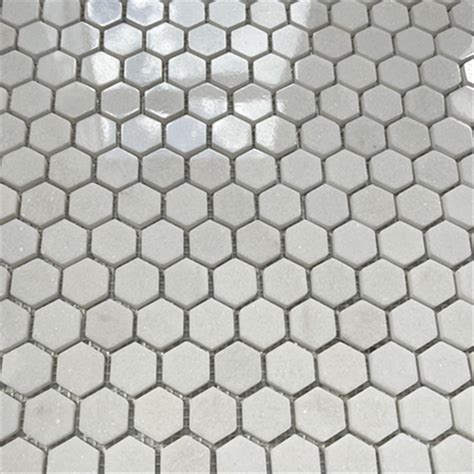 Carrara White And Thassos Marble Daisy Flower Mosaic Tile Polished