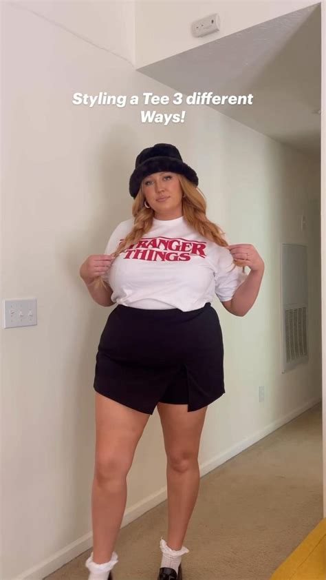 Styling A Tee 3 Different Ways Outfit Styling Plus Size Styling
