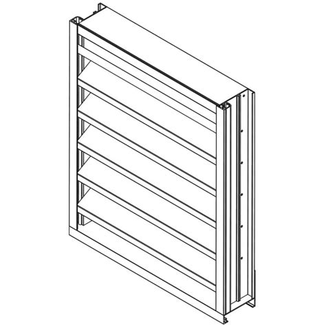 objetos bim ¡descarga gratis non drainable louver 4 deep 30