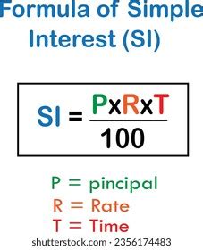 Simple Interest Formula Over 11 Royalty Free Licensable Stock Vectors Vector Art Shutterstock
