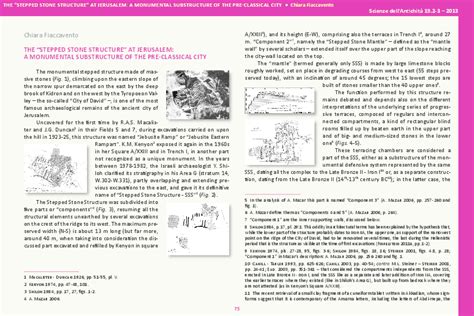Pdf The Stepped Stone Structure” At Jerusalem A Monumental