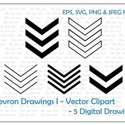 Chevron Clipart Etsy