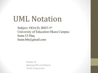 UML Notations PPT