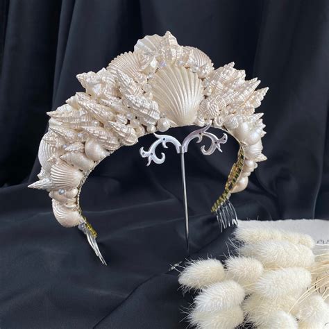 Gold Mermaid Crown Adult Mermaid Crown Mermaid Costume Etsy