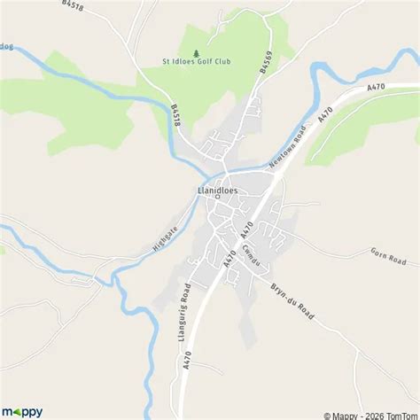 Map Llanidloes Map Of Llanidloes Sy18 6 And Practical Information