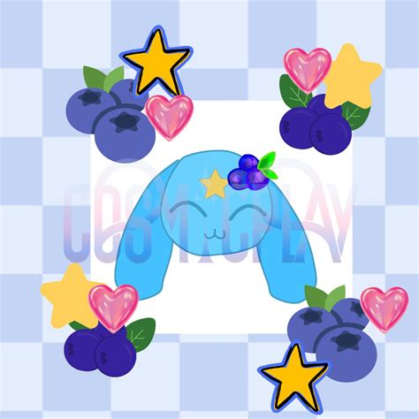 Blueberry Berri Galaxy Bunny Car Decal Etsy
